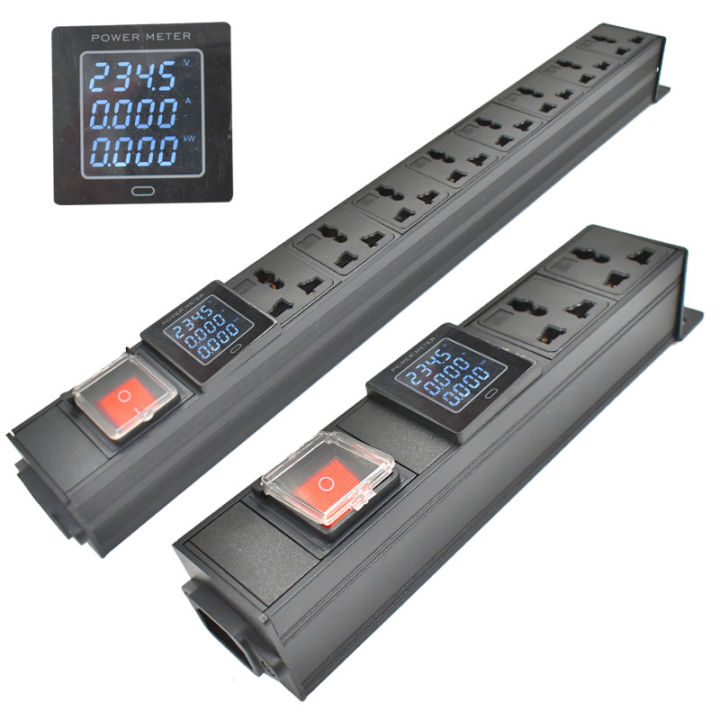 PDU Power Strips Universal Outlets Plug Socket digital display Desktop socket | Lazada PH