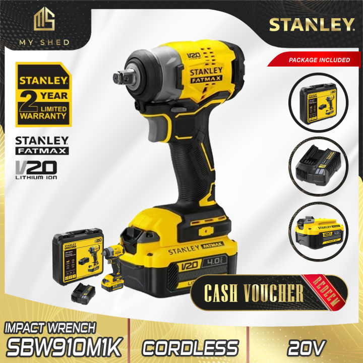 Stanley FATMAX 20V 1/2" Cordless Brushless Impact Wrench SBW910M1K-B1 | Lazada