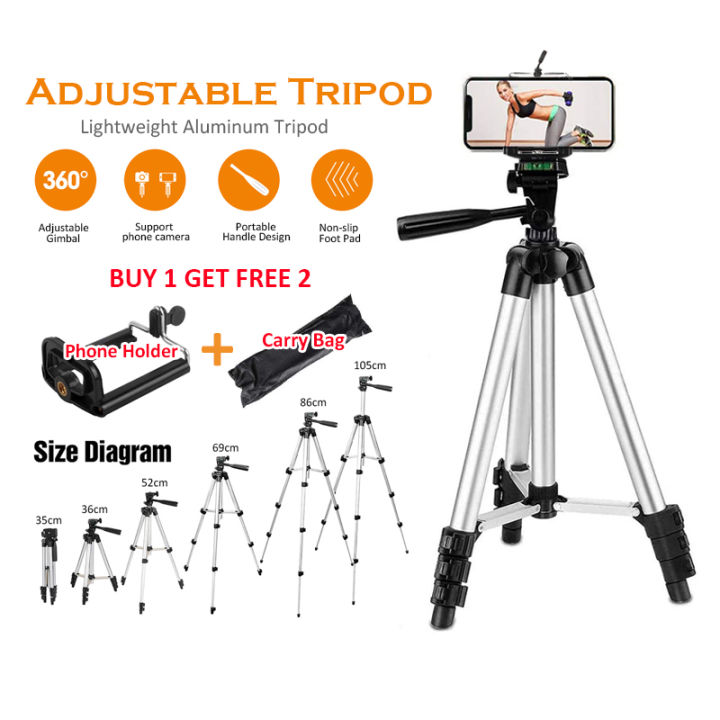 【Local Stock】Tripod Bluetooth Selfie Shutter Wireless Remote Control ...