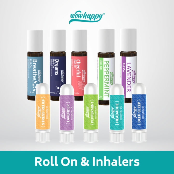Wowhappy Combo Essential Oil Roll On Inhalers | Lazada PH