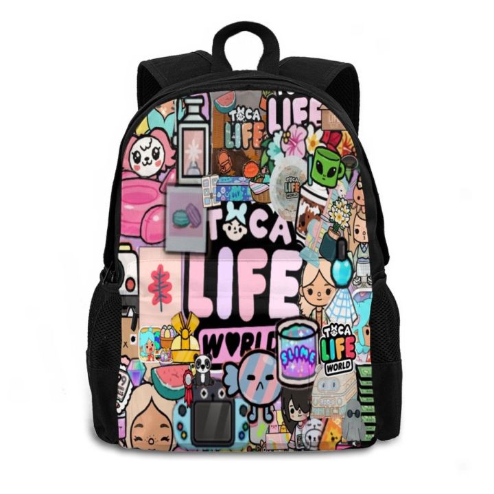 TOCA BOCA Backpack Printing Outdoor Travel Sports Kids backpack Large ...