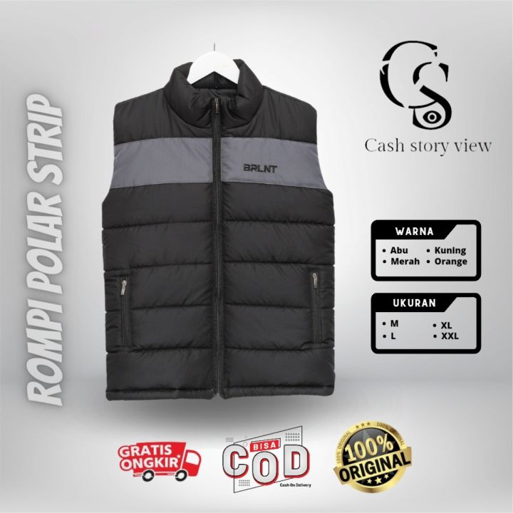 CSV - Rompi Angin Polar Strip Rompi parasut Brillant tebal dan hangat ...