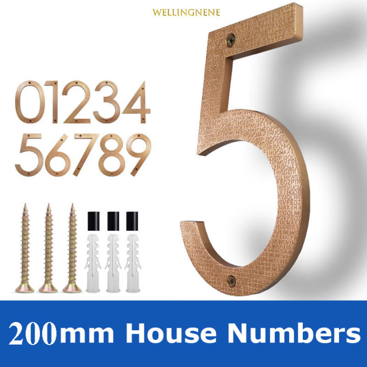 200mm 3D Modern House Number Door Home Address Numbers for House ...