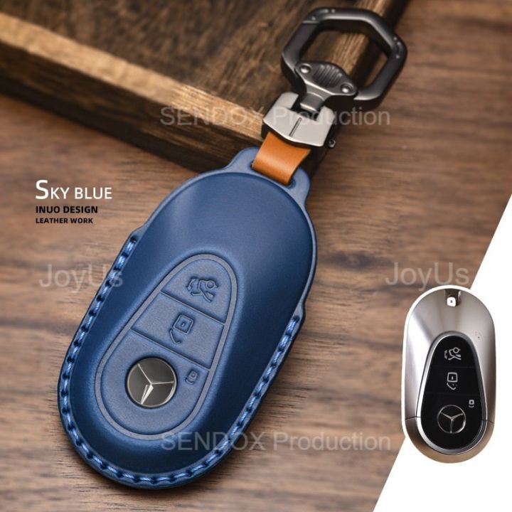 Mercedes Benz Handmade Leather Key Cover A C E S Class GLA GLC GLE GLB ...