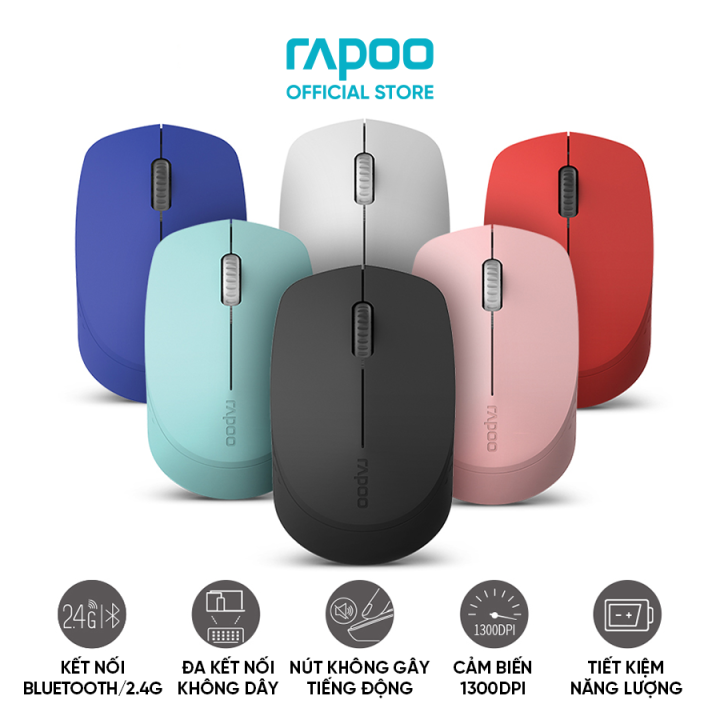 Chuột không dây Bluetooth Rapoo M100G Silent | Lazada.vn