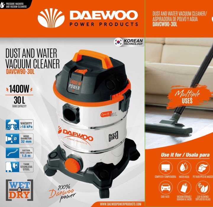 Mydiy Online2u Daewoo Vacuum 30l Dry And Wet Vacuum Cleaner And Dust