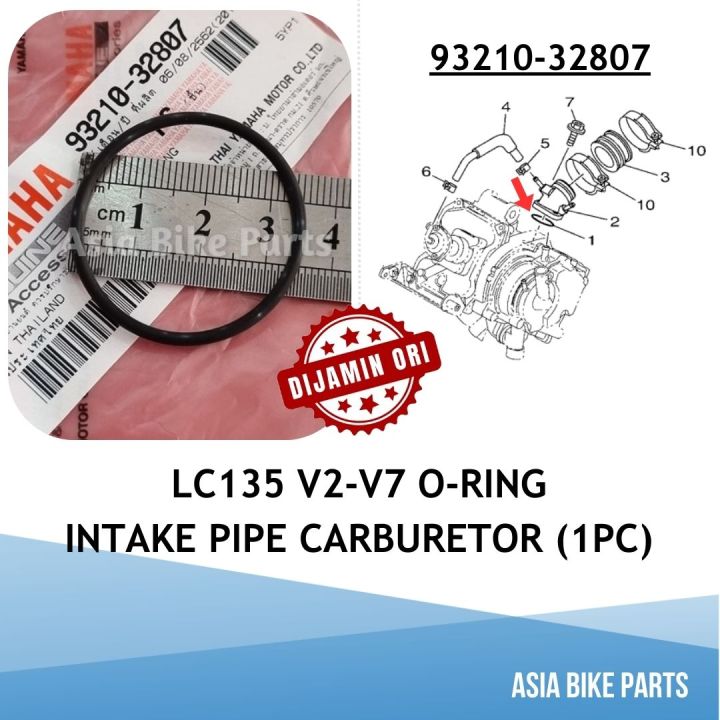 Yamaha Original LC135 V2 V3 V4 V5 V6 V7 Carburetor Intake Pipe O-Ring / NMAX V1 Intake Manifold ...