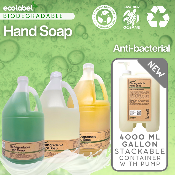 Eco-friendly Liquid Hand Soap 100% Biodegradable Sustainable Natural ...