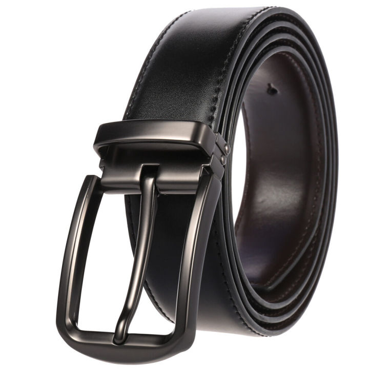 Men Belts Mens Reversible Classic Dress Belt Premium Quality Cow ...