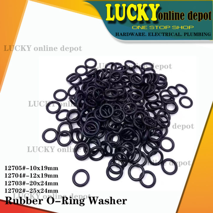 BLACK RUBBER O-RING WASHER SEAL WATERTIGHTNESS | Lazada PH