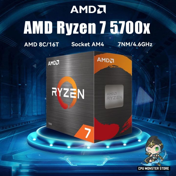 AMD Ryzen 5 4500/5500/5600/5700X 6 Cores Upto 4.2Ghz Unlocked AM4 Desktop Processor (Boxed ...