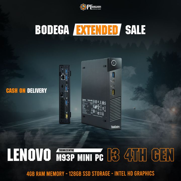 MINI PC LENOVO M93P i3|i5 4TH GEN 4-8GB RAM 128GB SSD HDD W/ ADAPTER ...