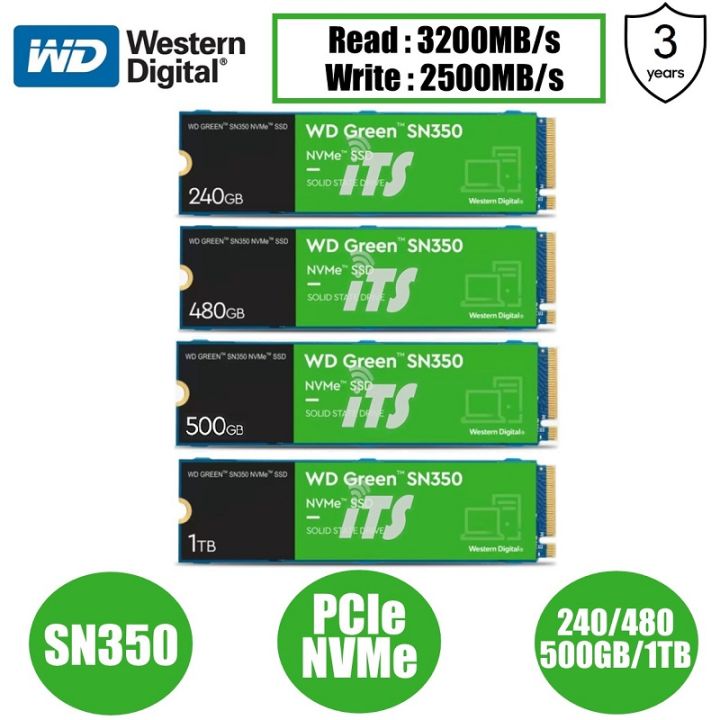 WD Green SN350 NVMe SSD (240GB/480GB/500GB/1TB/2TB) | Lazada