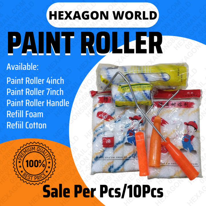 Paint Roller Foam 4inch Paint Roller Foam 7inch Paint Roller Handle ...