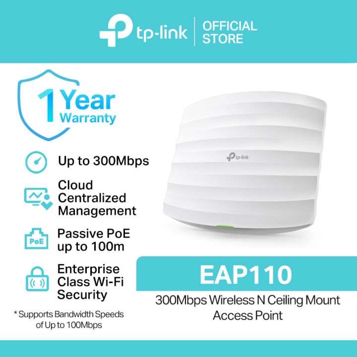TP-Link Official | EAP110 | 300Mbps Easy Installation Ceiling Mount ...