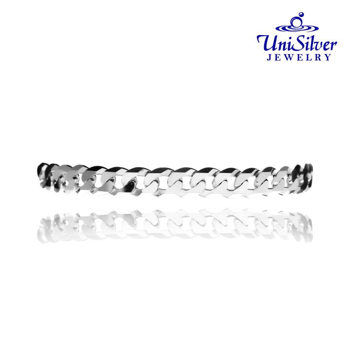 Unisilver 925 Sterling Men's Bracelet (MBH22) | Lazada PH