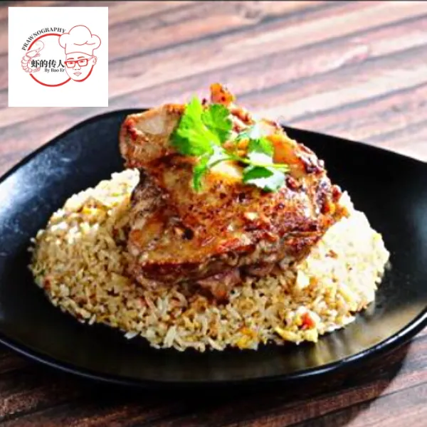 [Prawnography] Luncheon Meat Fried Rice W Egg + Chicken Chop + Drink ...