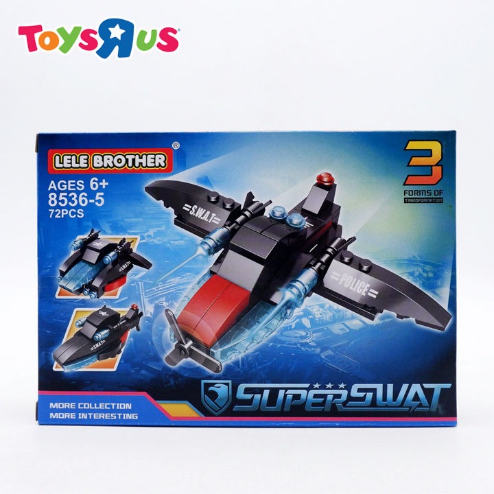 Lele Brother Building Blocks 8536-5 Super Swat Plane (72pcs) | Lazada PH