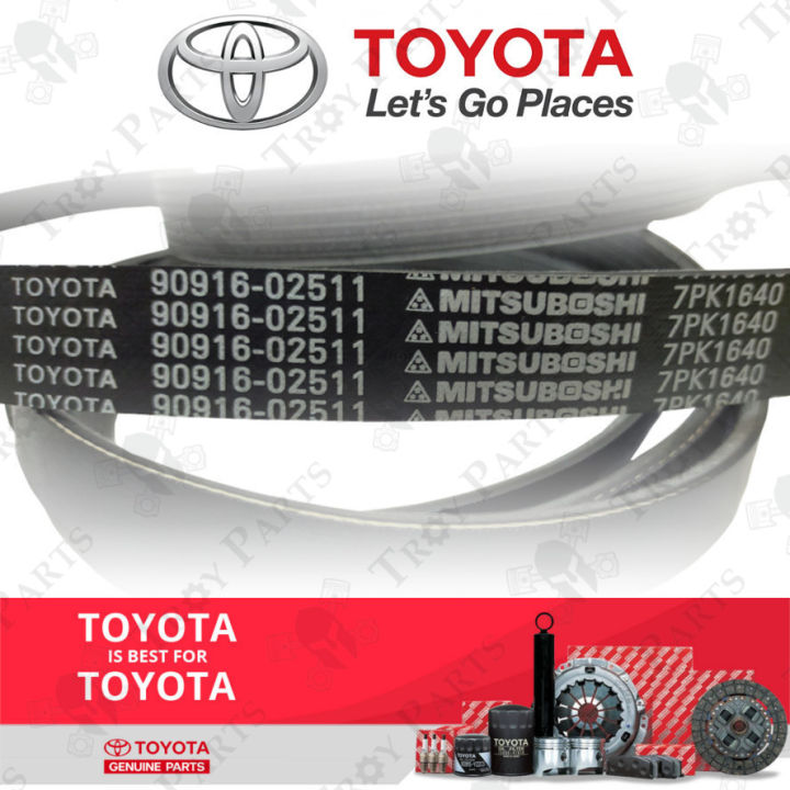 Original Toyota Fan Belt 90916-02511 for Toyota Land Cruiser Prado 3.0 ...