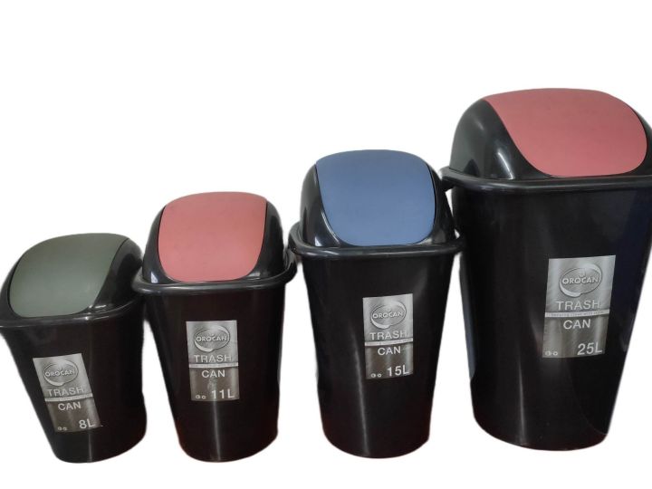 Trashcan with Swing Cover/GARBAGE CAN/ BASURAHAN 8L, 11L, 15L, 25L ...