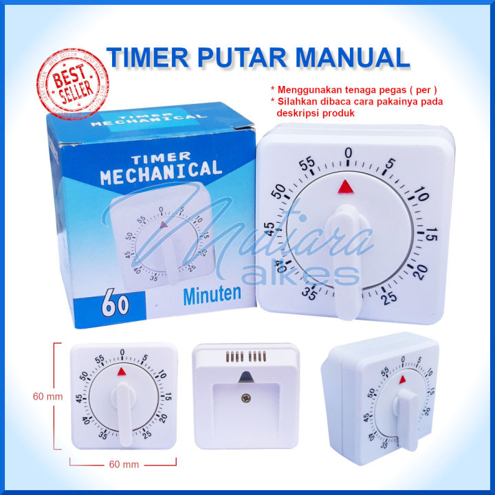Mechanical Timer Timer Manual 60 menit Mechanical Kitchen Timer Masak ...