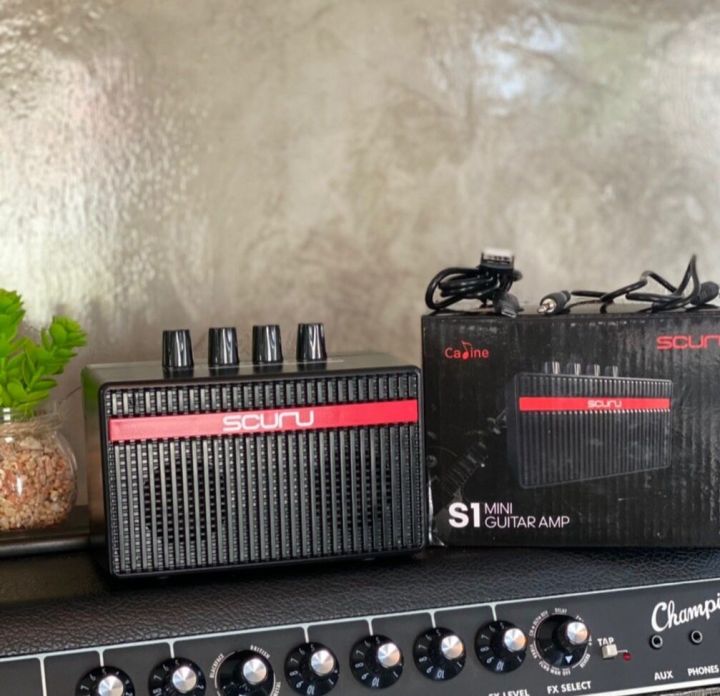 Caline แอมป์กีต้าร์ Scuru S1 Mini Guitar Amp / ใส่ถ่านได้ ใช้งานถึง5-6 ...
