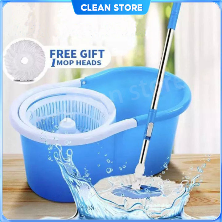 Clean Store Rotating Mop With Bucket Magic Spin Tornado Mop 360 Wet And ...
