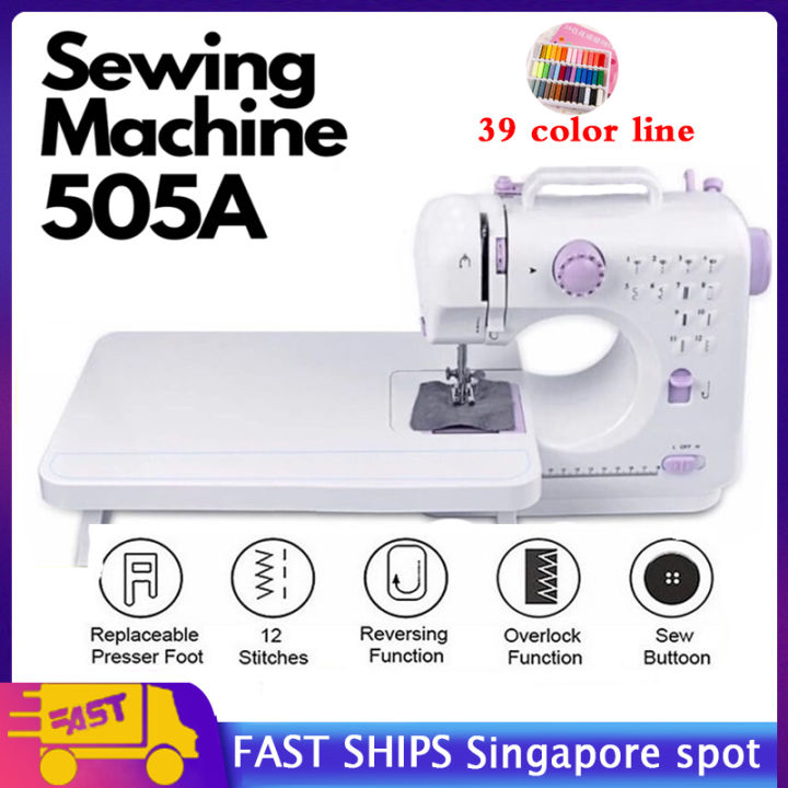 【SG Stock】Portable Sewing Machine Mini Electric Household 12 Stitches ...