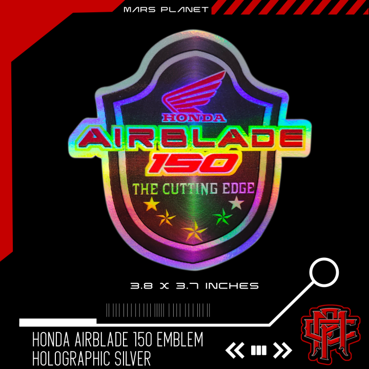 Honda AirBlade 150 Sticker Decal Emblem Hologram Weatherproof | Lazada PH