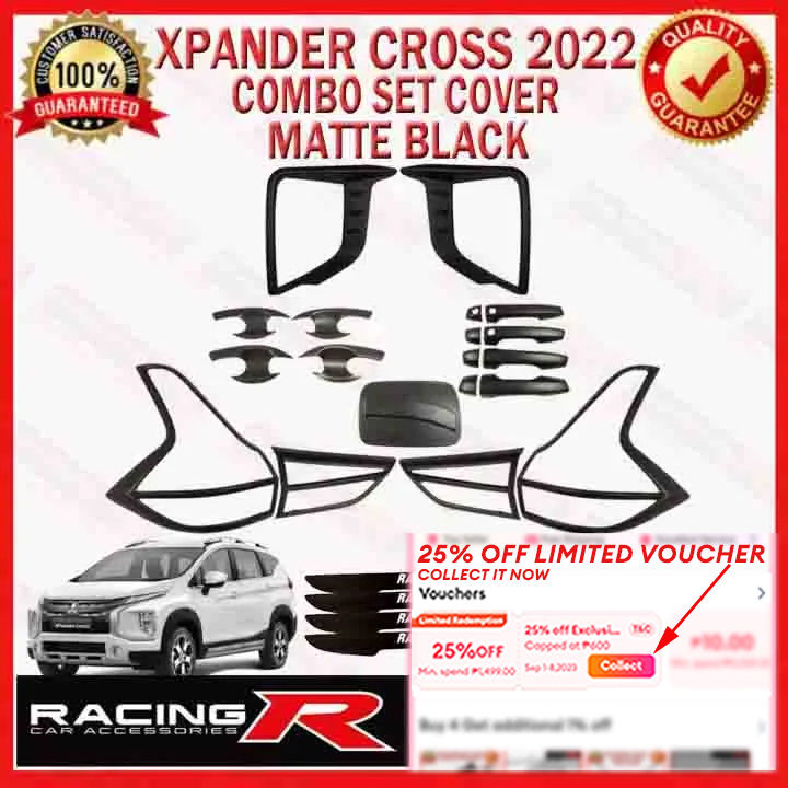 Mitsubishi Xpander Cross 2021 to 2022 Combo Set Garnish Cover Matte ...