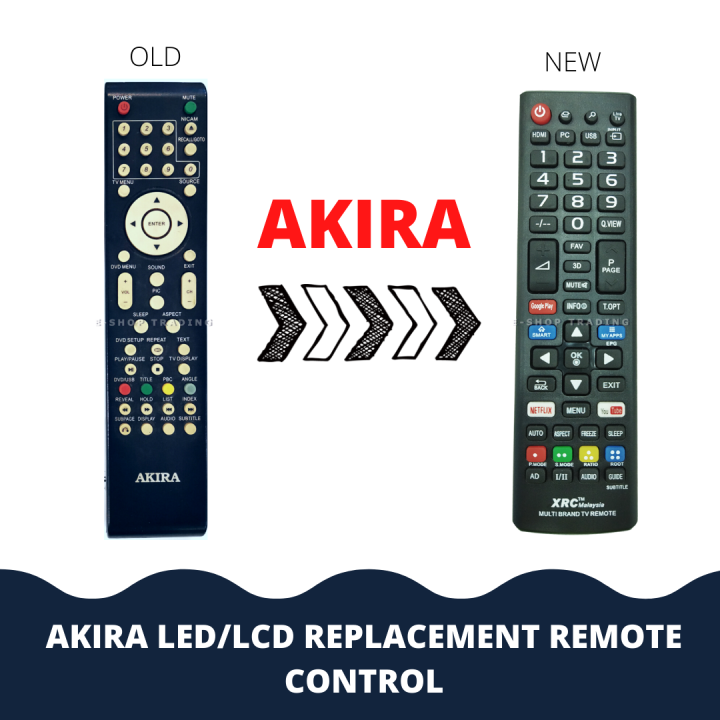 AKIRA SINGAPORE LED/LCD TV REMOTE CONTROL [REPLACEMENT] | Lazada