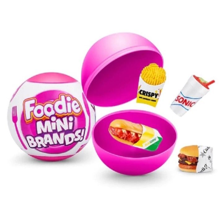 Zuru Foodie Mini Brands Surpris 5 Pack Set Sonic Subway Capsule Display ...