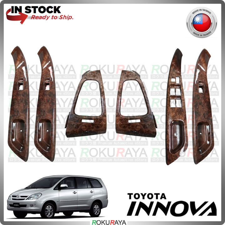 [DARK WALNUT WOOD] Toyota Innova Old Dashboard Panel Radio Kit Plastic ...