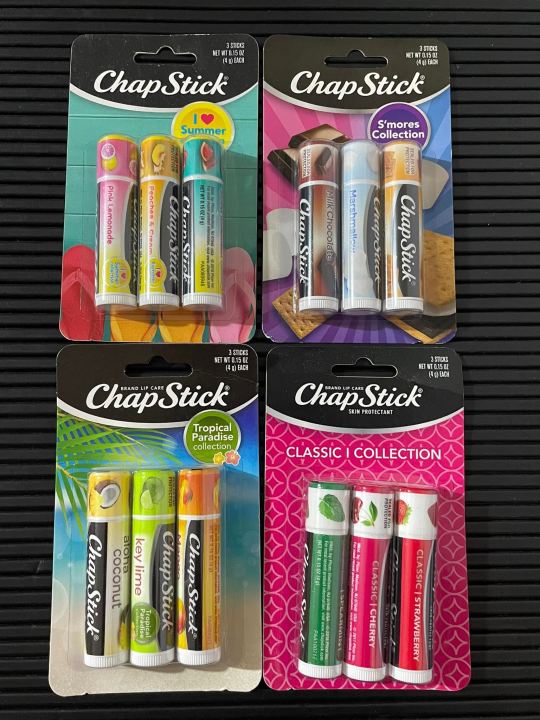Chap Stick Lip Balm 3 Sticks 4g each | Lazada PH