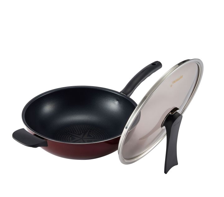 HAPPYCALL SOLARIS DIAMOND IH 30CM SKILLET WOK PAN + LID / 4900-0153 | Lazada