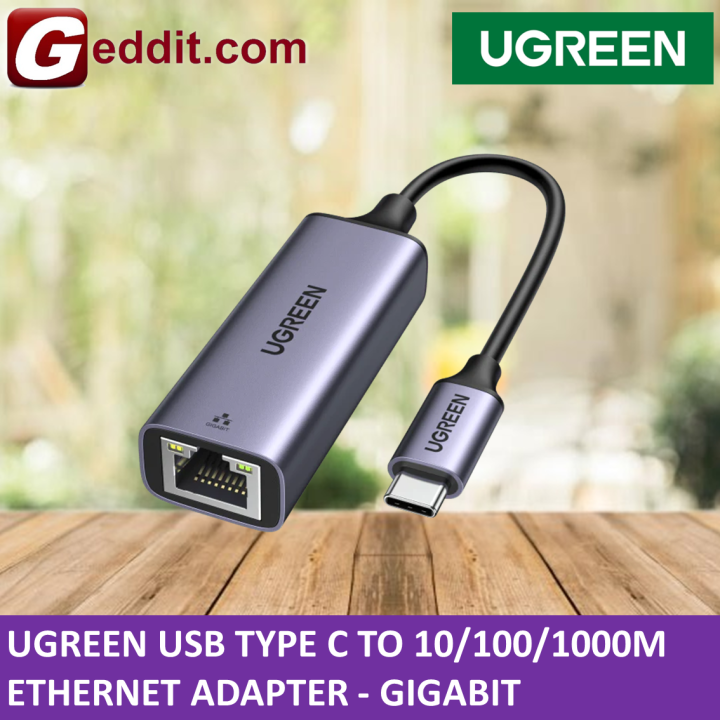 UGREEN USB TYPE C TO 10/100/1000M ETHERNET ADAPTER - GIGABIT - CM199 ...