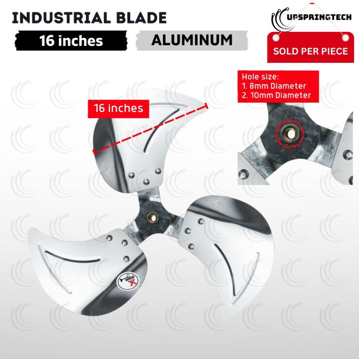 Industrial Electric Fan Blade Elesi 16" Big / Small hole 8mm /10mm ...