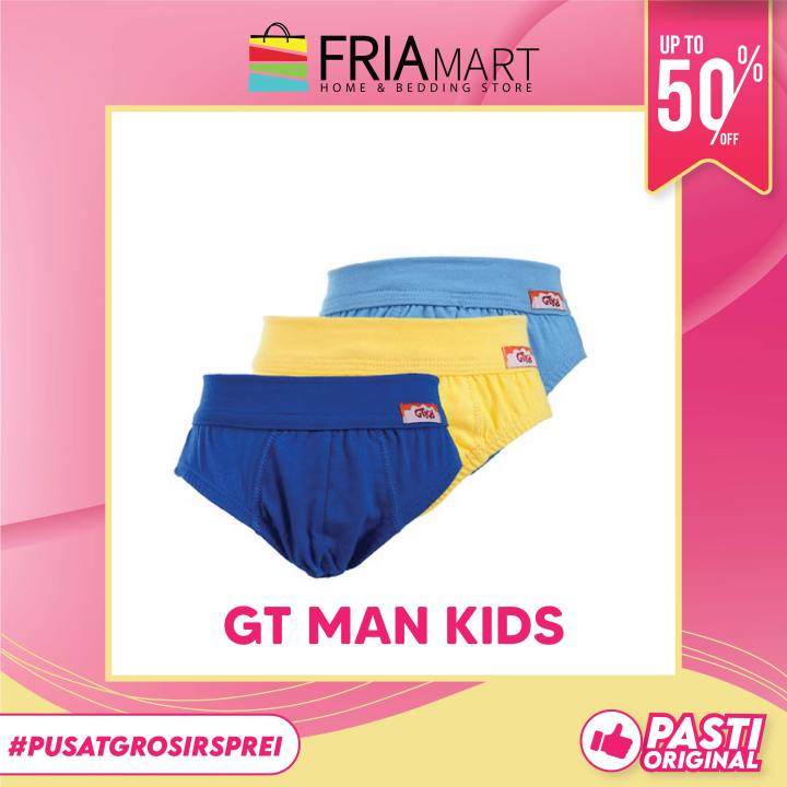 GT man - Celana Dalam / CD Anak Laki GTMAN KIDS 708 Mini Spandex Isi 3 ...