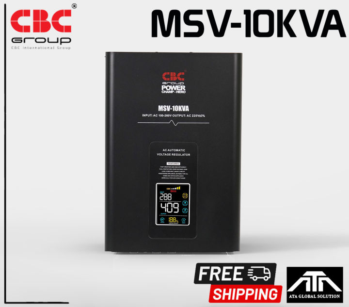 เครื่องปรับแรงดันไฟฟ้าอัตโนมัติ CBC MSV-10KVA สามารถรองรับแรงดันไฟขาเข้าได้ 100-260 โวลท์ CBC ...
