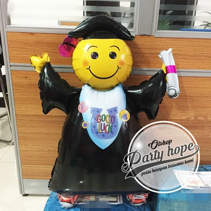 Balon foil wisuda jumbo / balon graduation / balon jumbo wisuda ...