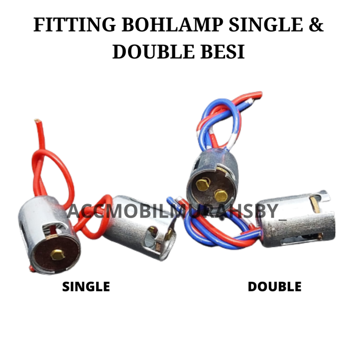SOCKET / FITTING LAMPU SEN KAKI 1 KAKI 2 MOTOR DAN MOBIL BESI HARGA 1 ...