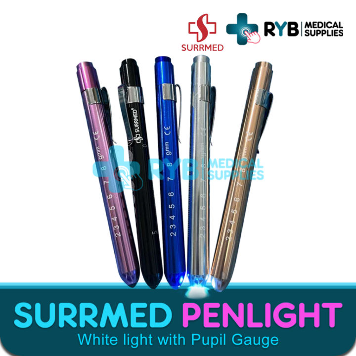 Medical Penlight with Batteries and Pupil Gauge - SURRMED | Lazada PH