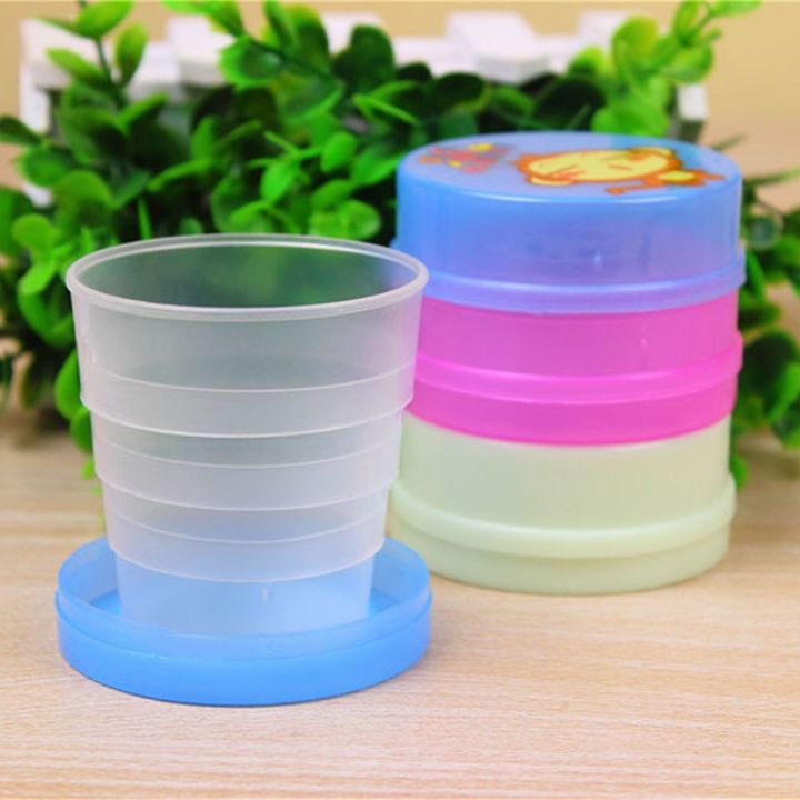 Mini Portable Cute Cartoon Cup Foldable Collapsible Travel Home Outdoor ...