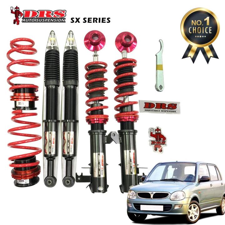 DRS SUSPENSION ADJUSTABLE HIGH LOW BODYSHIFT PERODUA KELISA KENARI | Lazada