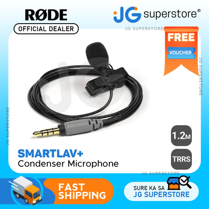 RODE Smart Lav+ Lavalier Condenser Microphone for Smartphones | JG ...