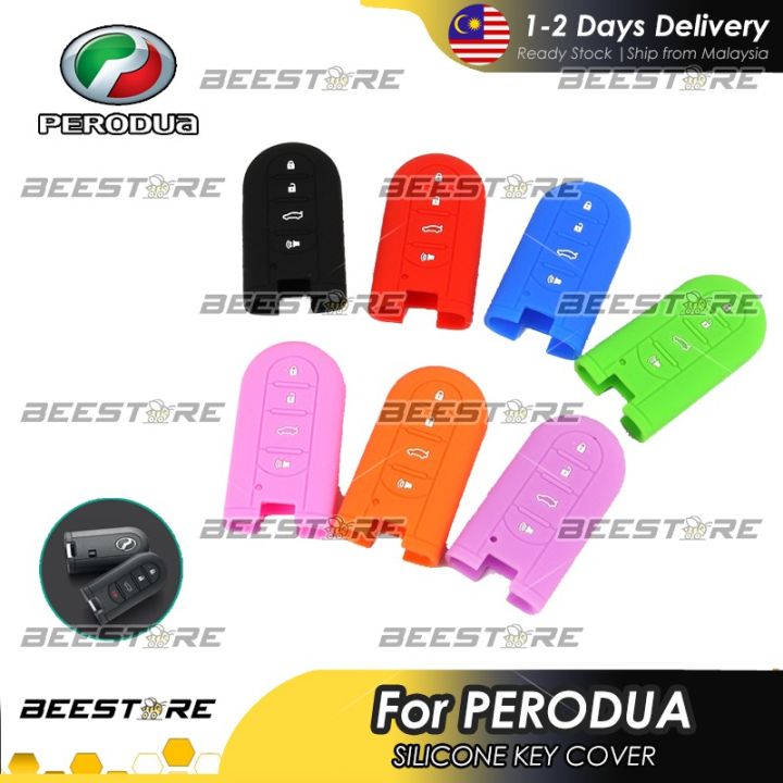 Perodua Bezza Myvi Aruz Aixa Alza Remote Car Key Silicone Car Key Cover ...