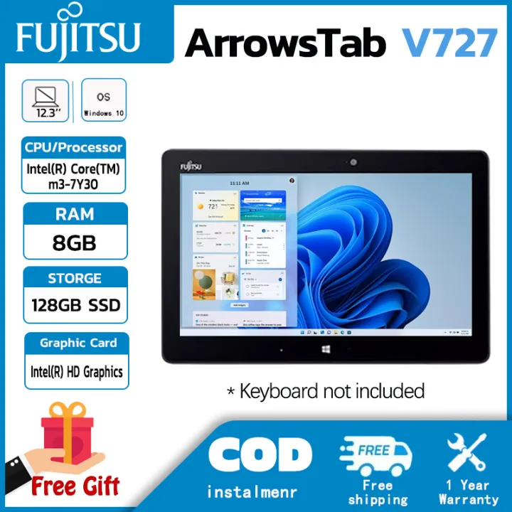 Fujitsu Arrows V727 Touchscreen 2-In-1Tablet PC Intel Core M3 gen 7th ...