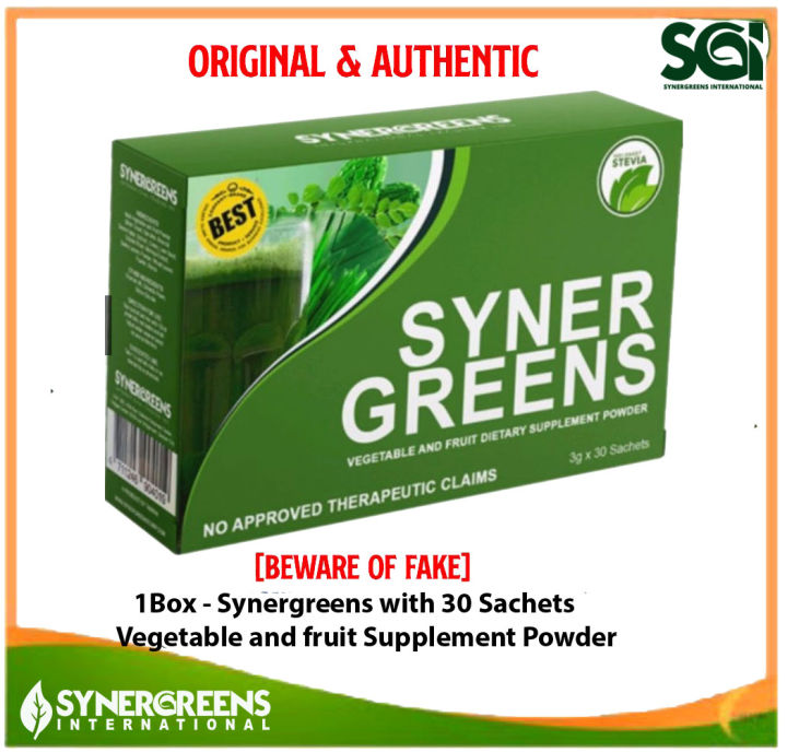 Synergreens Vegetable and Fruit Dietary Supplement Powder with 11 ...
