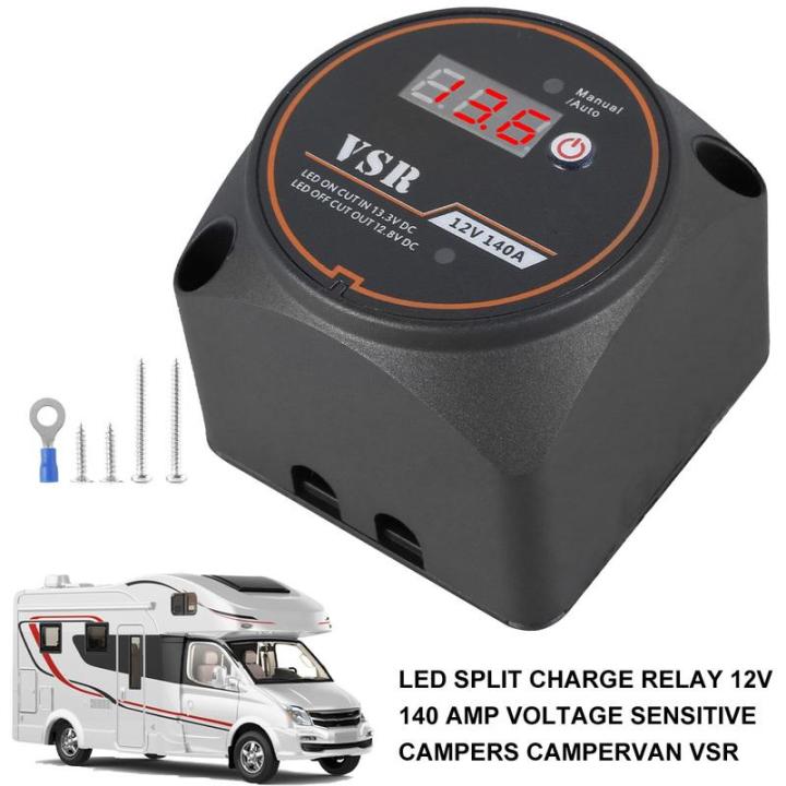 IP68 Waterproof Dual Battery Isolator LED Screen Voltage Sensitive ...