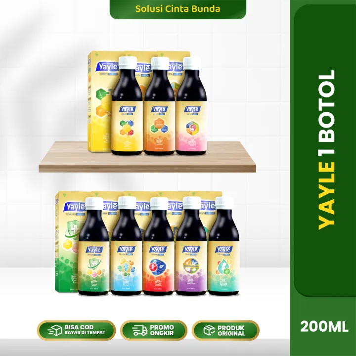 Yayle 200ml & 120ml - Madu Nutrisi Tumbuh Kembang untuk Ibu dan Anak ...